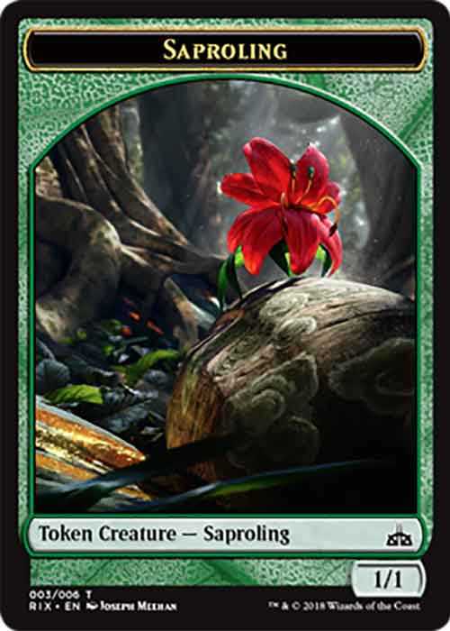 1/1 Green Saproling Creature Token | MTG.onl Tokens