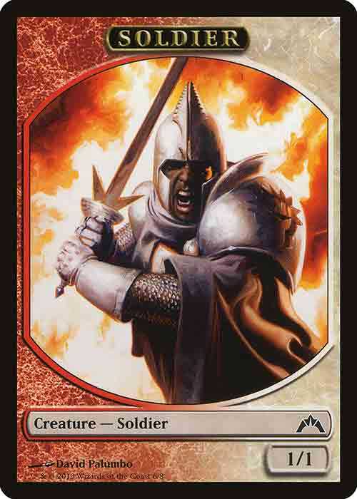 1/1 Red White Soldier Creature Token | MTG.onl Tokens