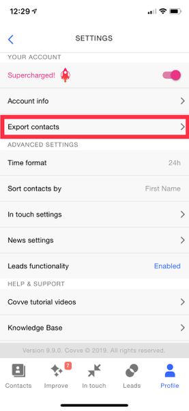 How to Export Android Phone Contacts to Csv or Excel file - Covve
