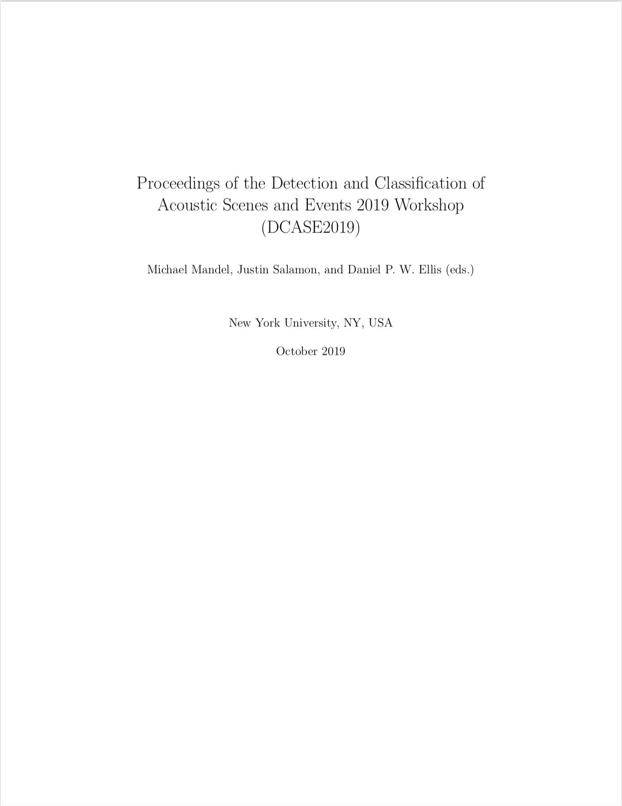 audio classification papers