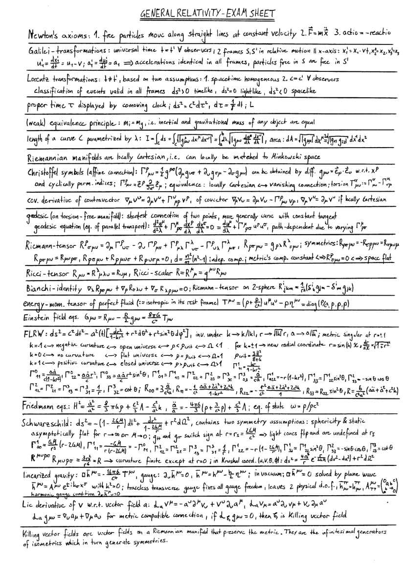 Physics General Relativity | janosh.dev