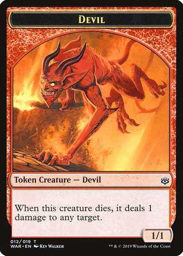 1/1 Red Devil Creature Token | MTG.onl Tokens