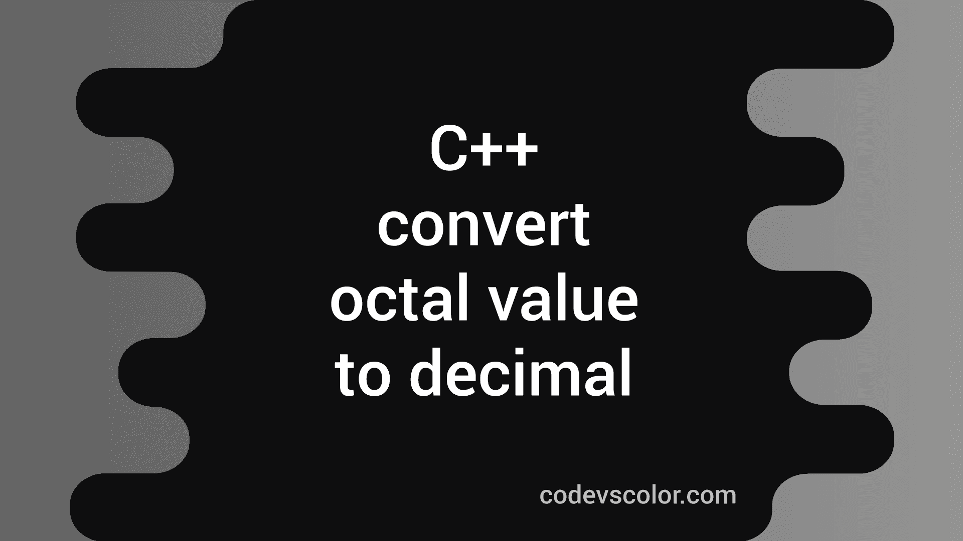 C Program To Convert Octal Value To Decimal Codevscolor