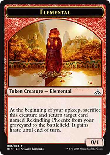 0/1 Red Elemental Creature Token | MTG.onl Tokens