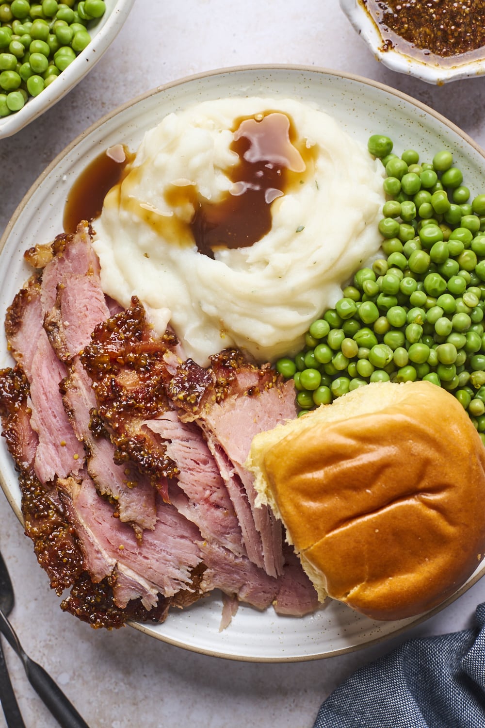 Marmalade Glazed Ham Olive And Mango