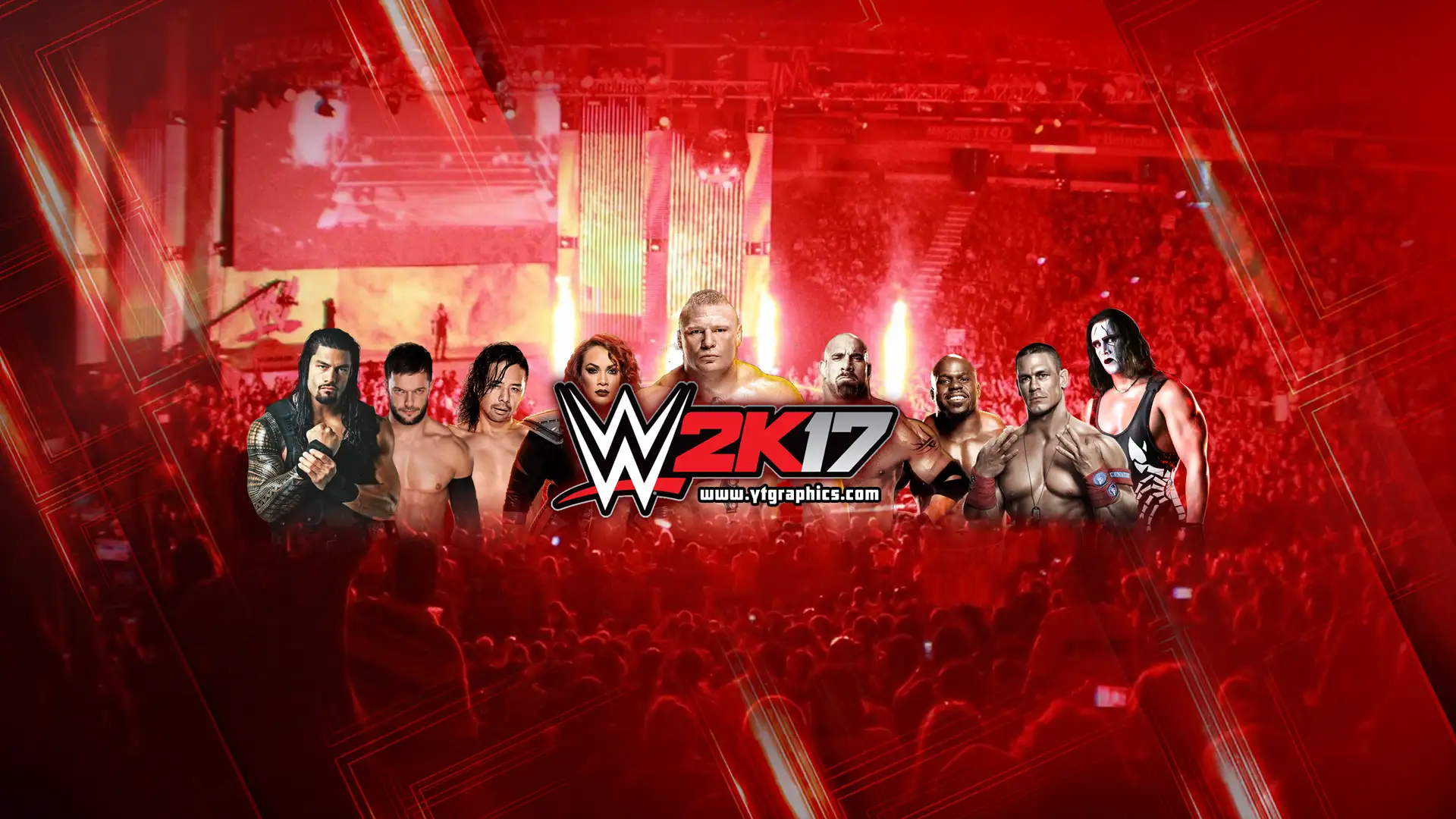 WWE 2K17 YouTube Channel Art Banner