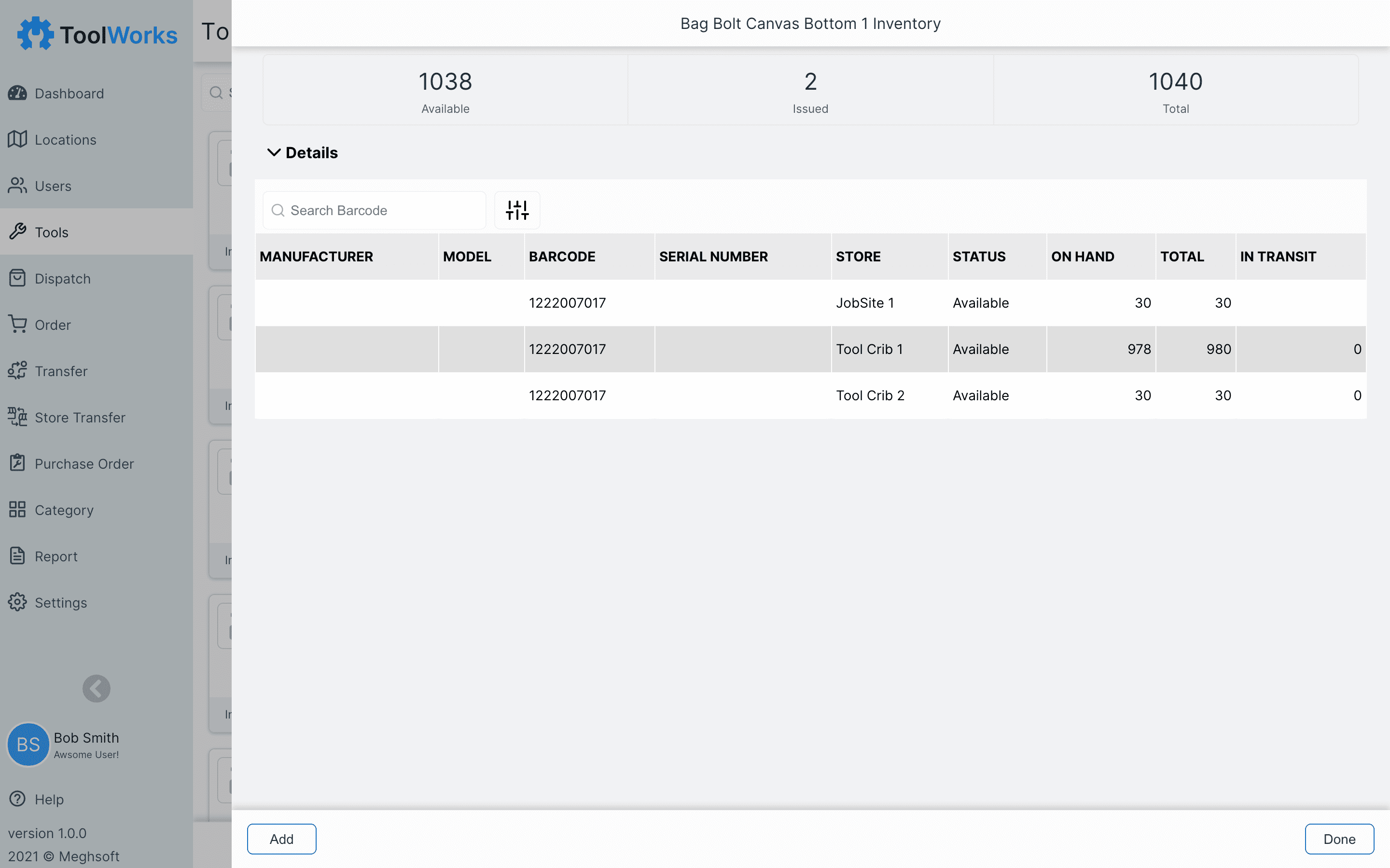 Contractor Tool Inventory Software - ToolWorks