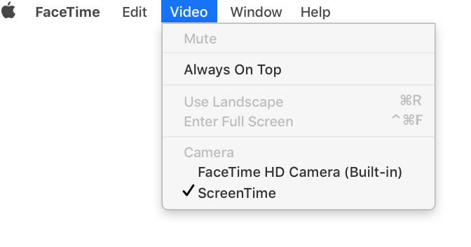 ScreenTime - Screen sharing for FaceTime