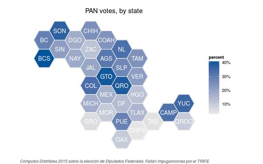 Maps of the 2015 Mexican Election