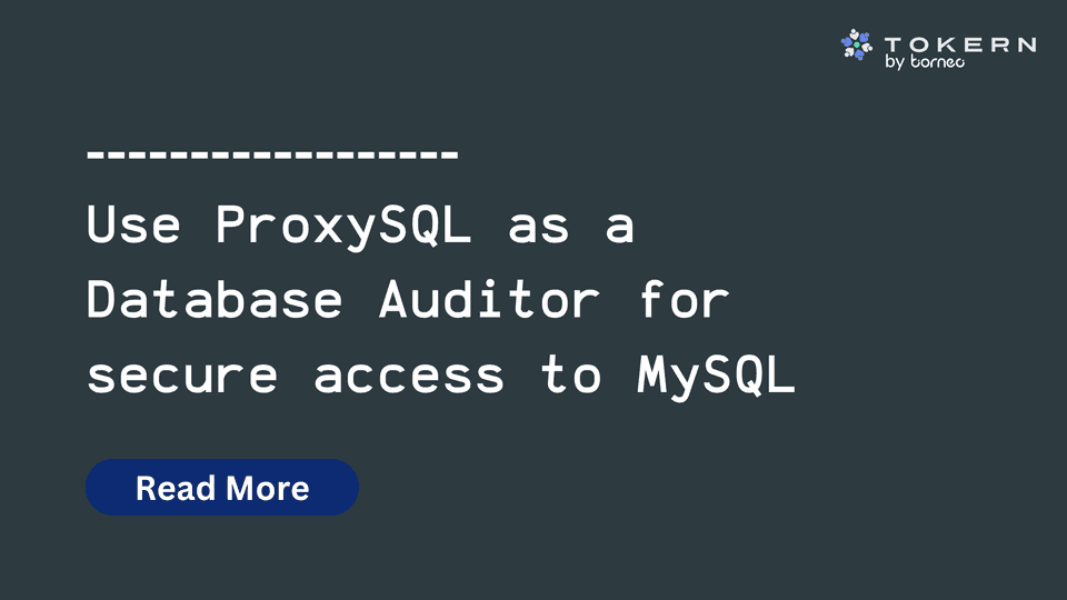 Use ProxySQL as a Database Auditor for secure access to MySQL