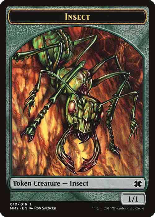 1/1 Green Insect Creature Token | MTG.onl Tokens