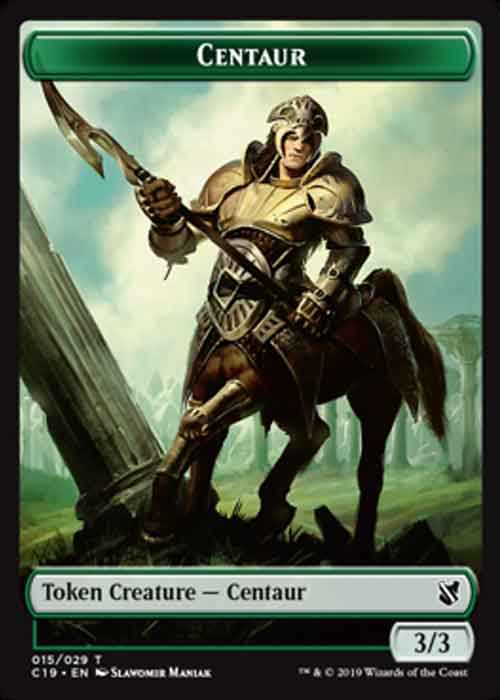 3/3 Green Centaur Creature Token | MTG.onl Tokens