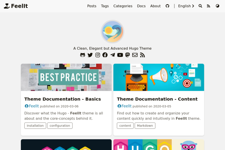 Complete List |Hugo Themes