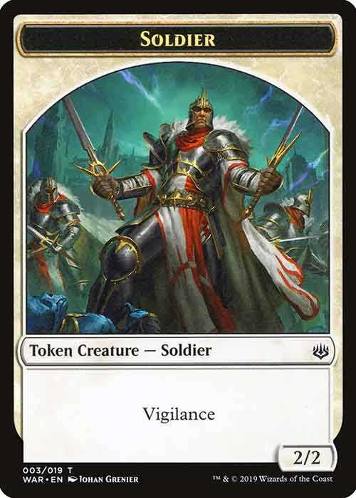 2/2 White Soldier Creature Token | MTG.onl Tokens