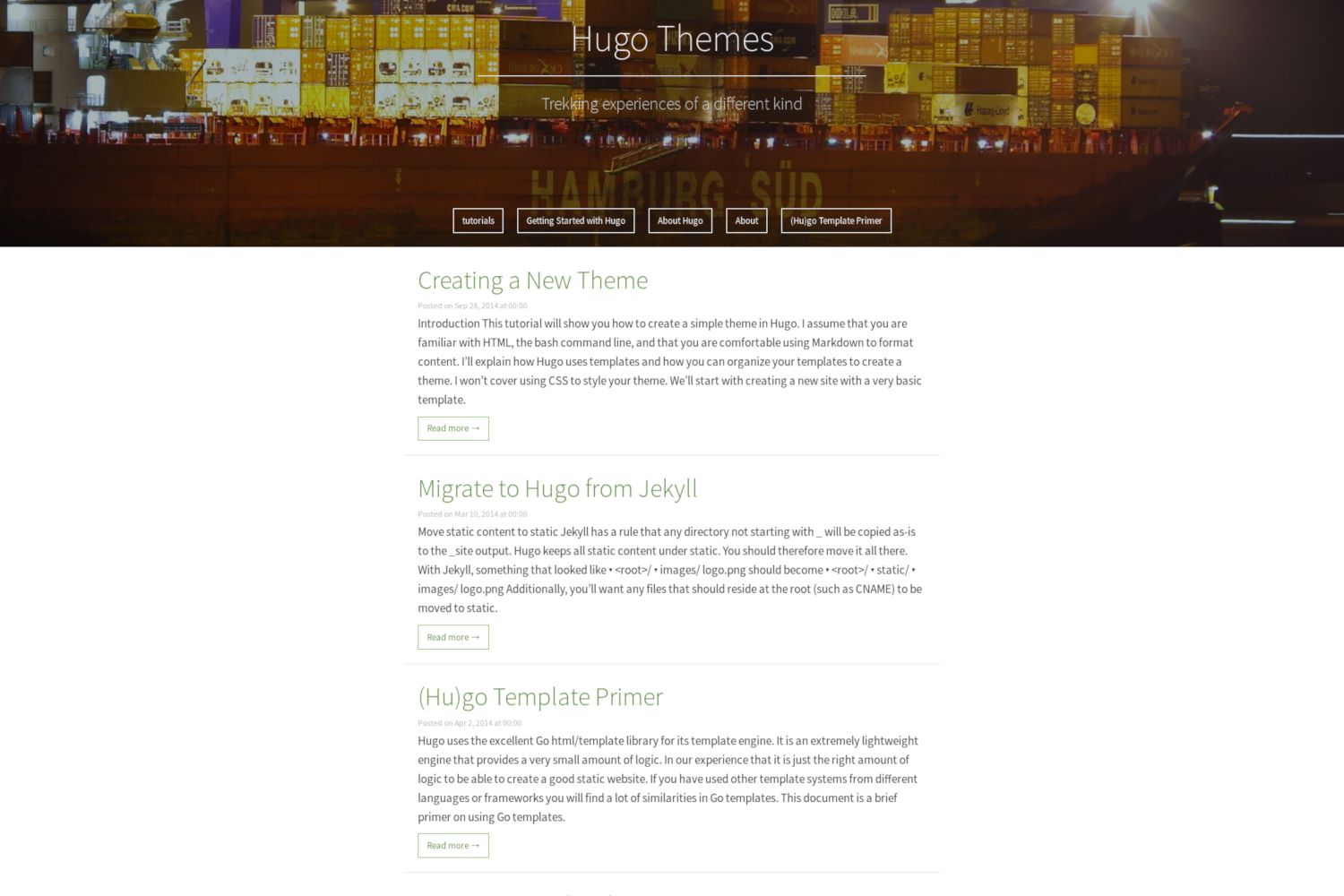 hamburg | Hugo Themes