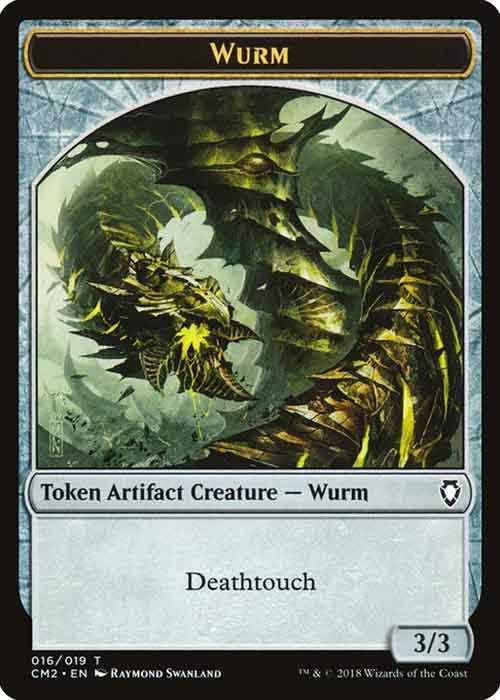 3/3 Colorless Wurm Artifact Creature Token | MTG.onl Tokens