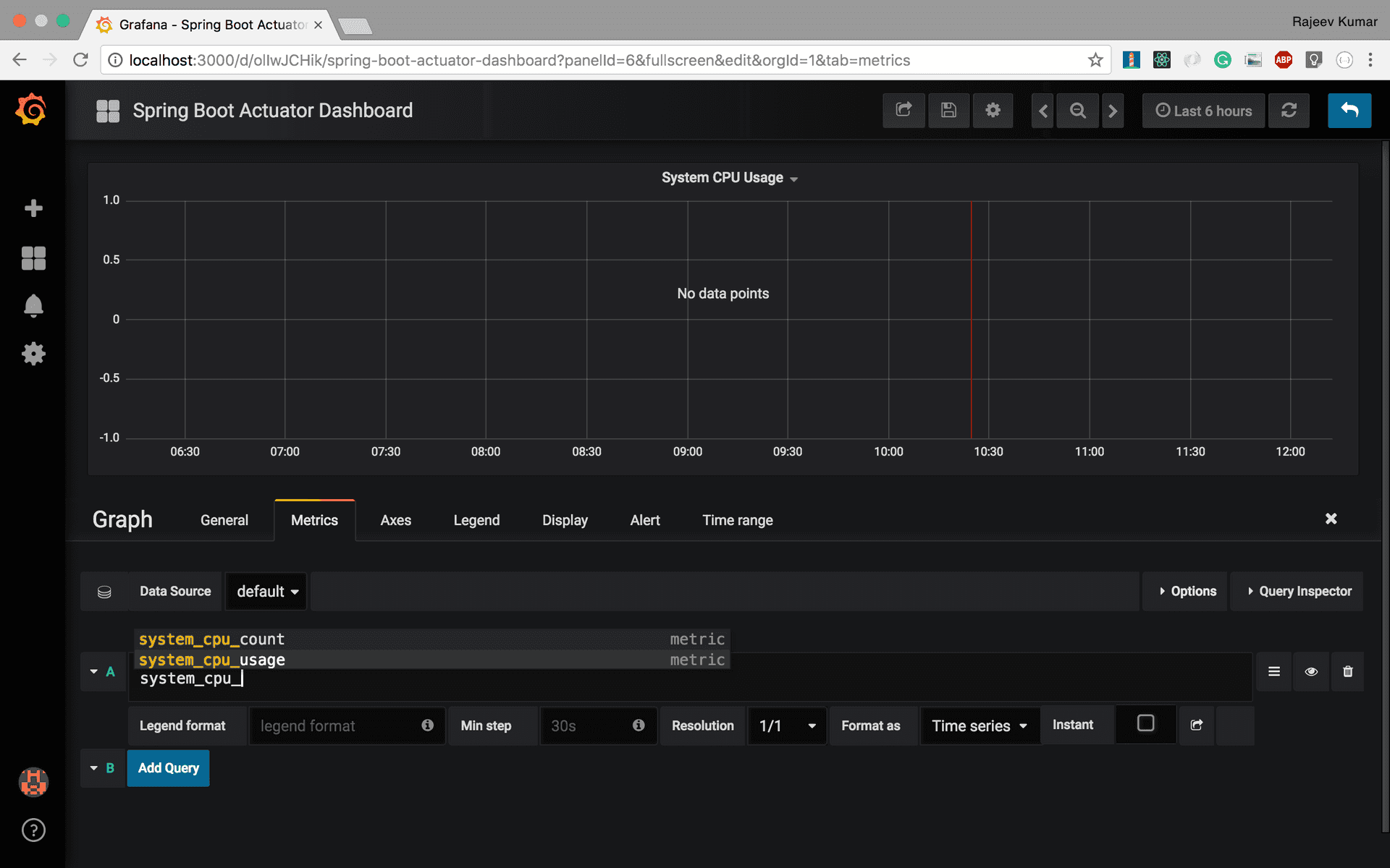 Spring Boot Actuator metrics monitoring with Prometheus and Grafana ...
