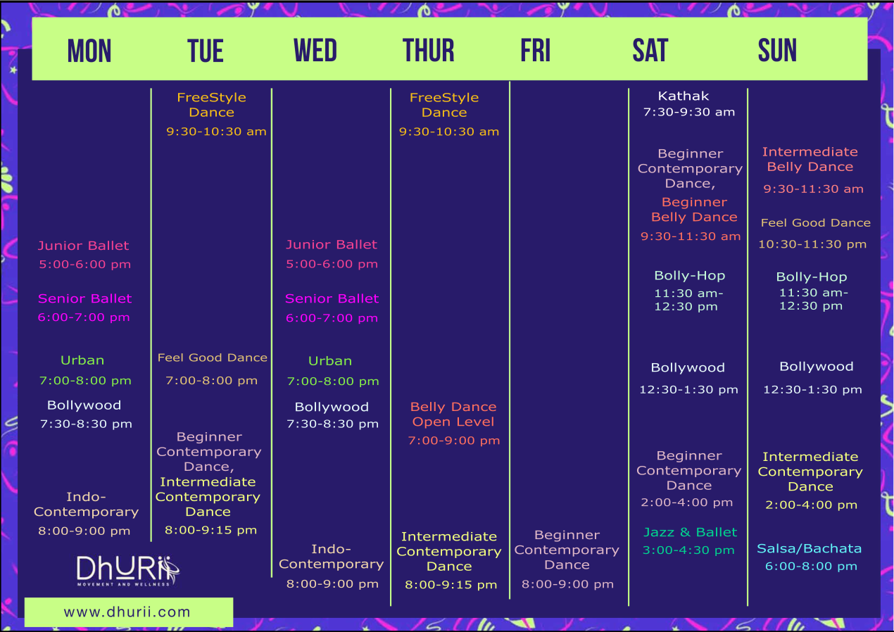 Classes: Dance, fitness and wellness