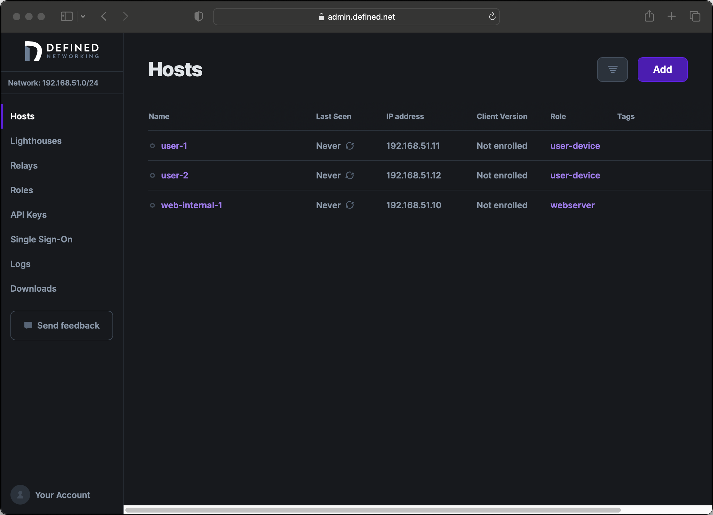 Creating Firewalls Using Roles and Tags | Managed Nebula Docs