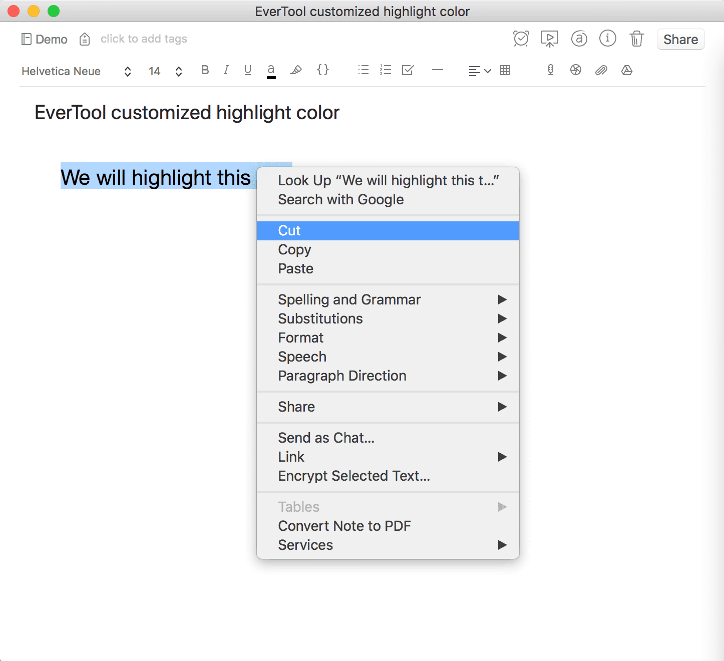 客製化 Evernote highlight 顏色 - EverTool