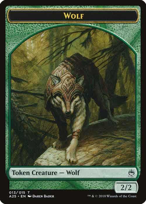 2/2 Green Wolf Creature Token | MTG.onl Tokens