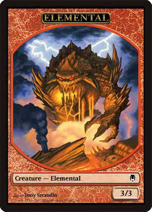 3/3 Red Elemental Creature Token | MTG.onl Tokens