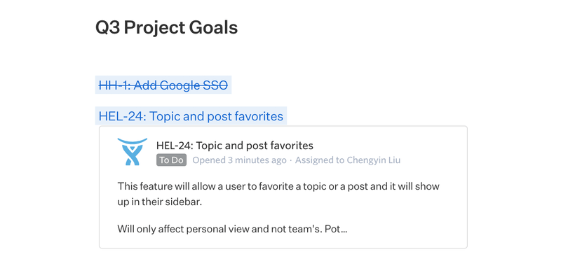 Jira Integration - Slab