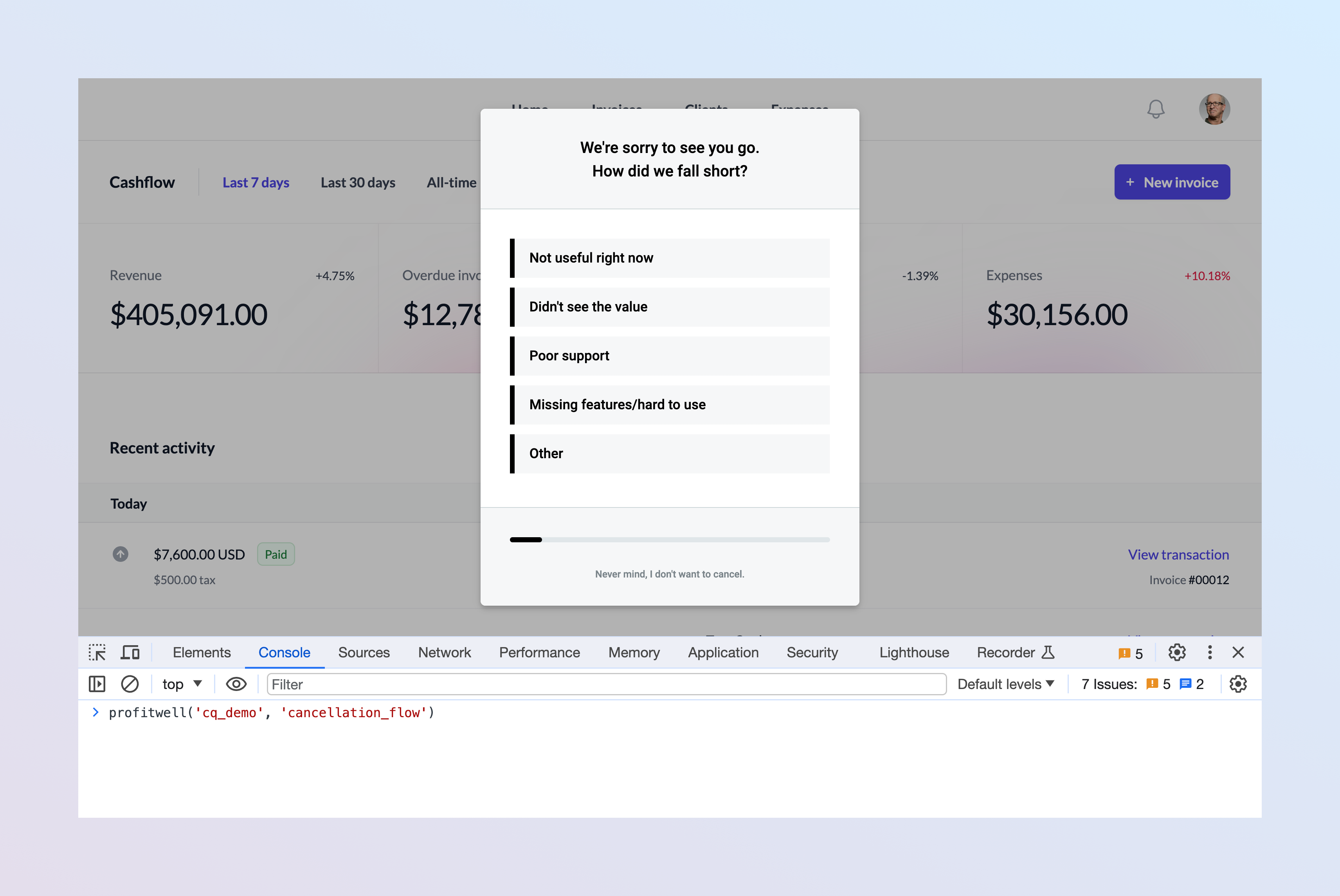 Configure Cancellation Flows - Paddle Developer