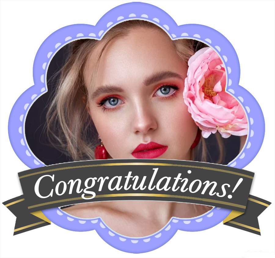 Online Greetings with congratulation frame