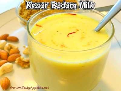Kesar Badam Milk | Tasty Appetite