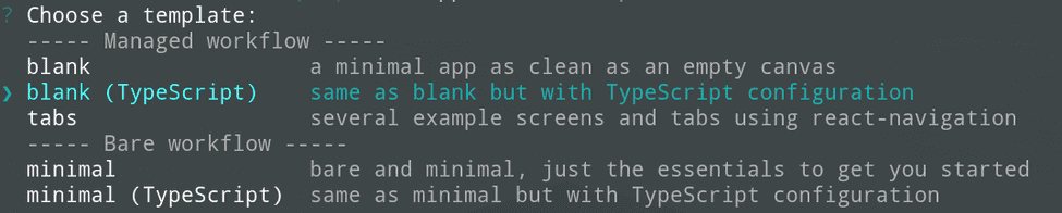 De Code Natura Set Up React Native Typescript And