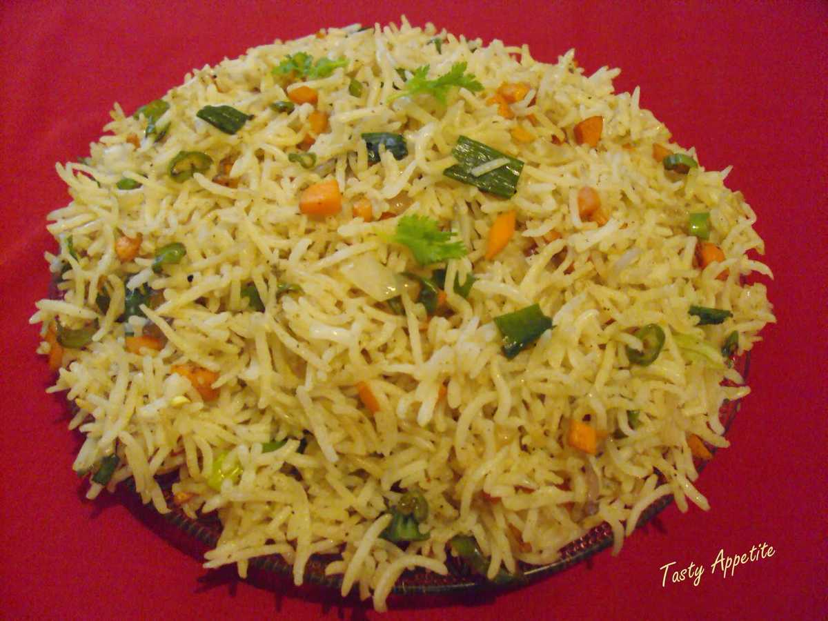 Veg Fried Rice | Tasty Appetite