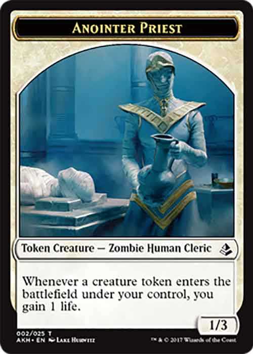 1/3 White Anointer Priest Creature Token | MTG.onl Tokens