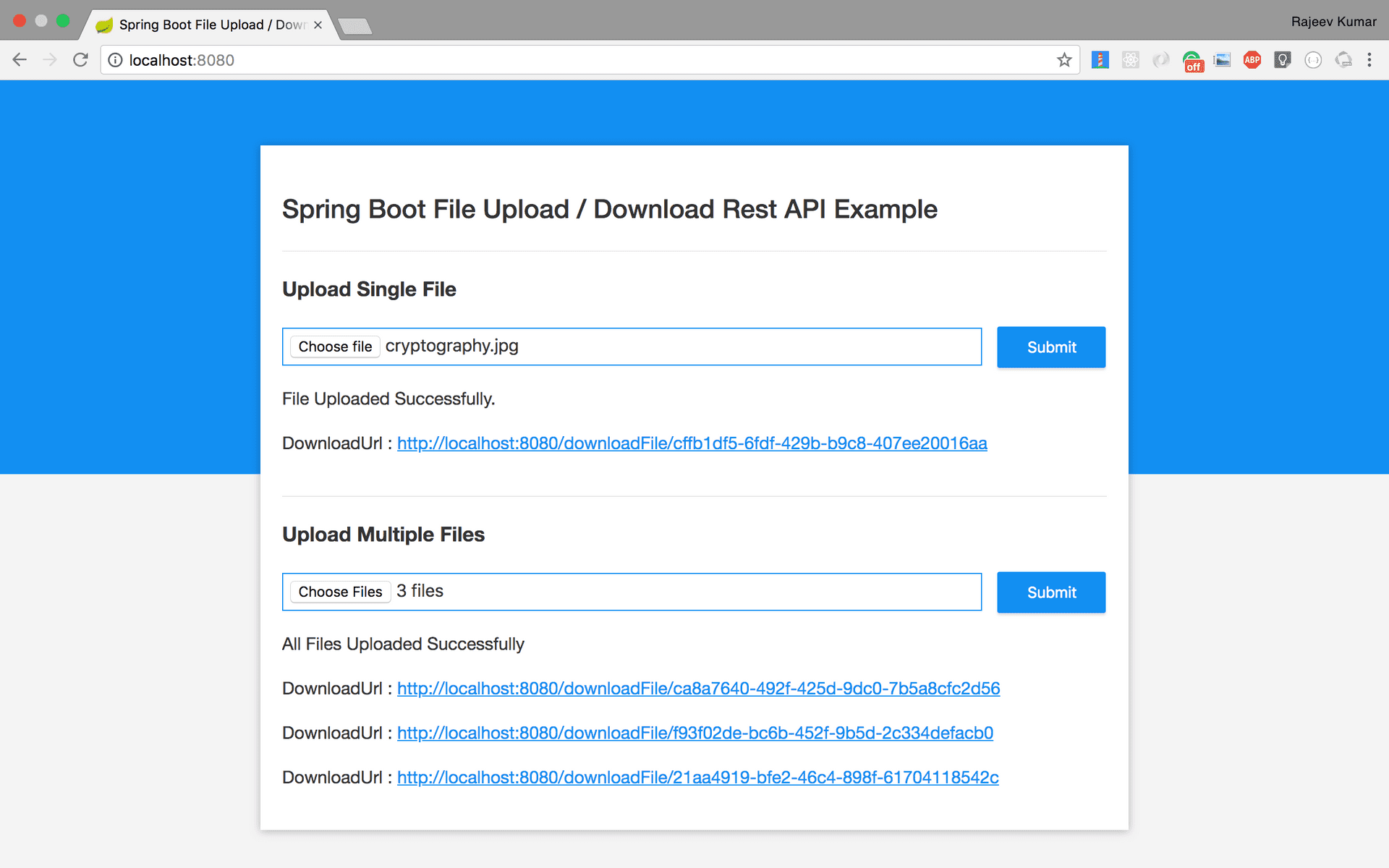 Spring Boot File Upload Download With Jpa Hibernate And Mysql