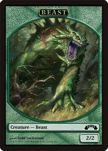 2/2 Green Beast Creature Token | MTG.onl Tokens