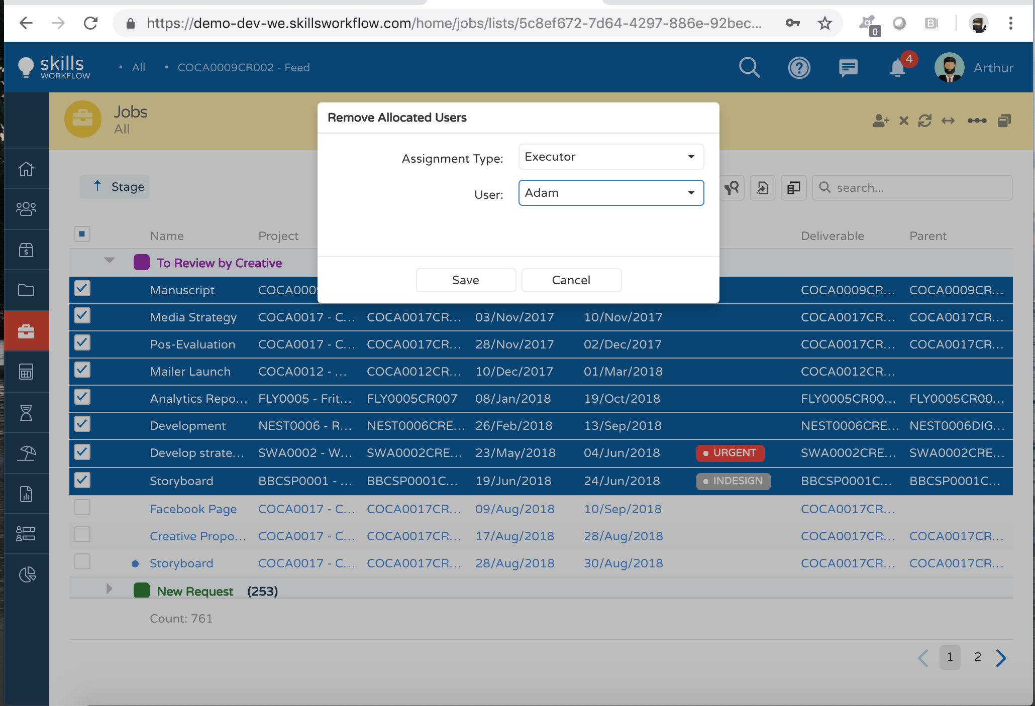 Massively assign or unassign users | Skills Workflow’s Documentation