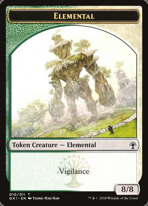 8/8 Green White Elemental Creature Token | MTG.onl Tokens