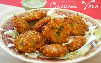 Cabbage Vada | Tasty Appetite