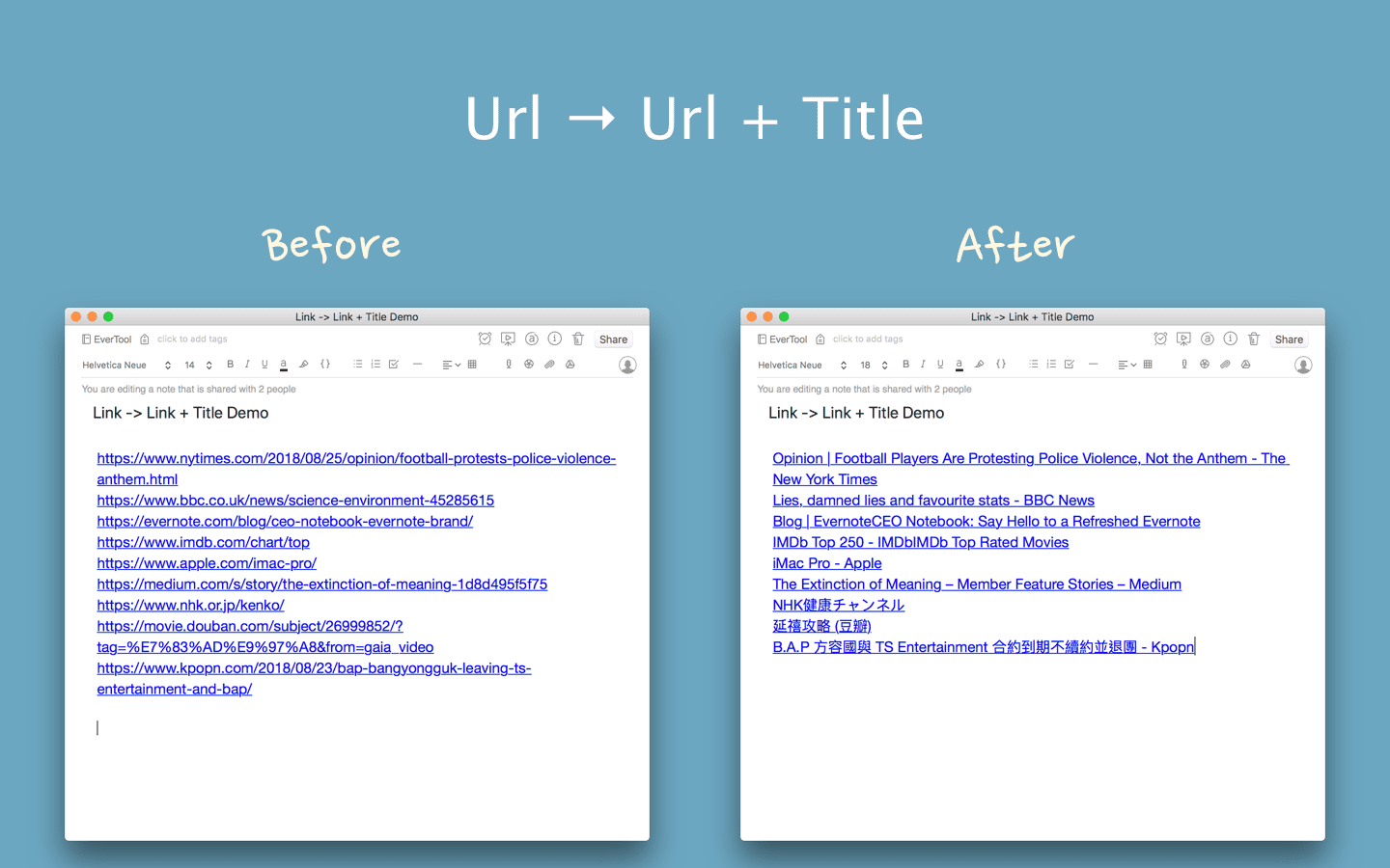 Markdown and code highlight for Evernote - EverTool