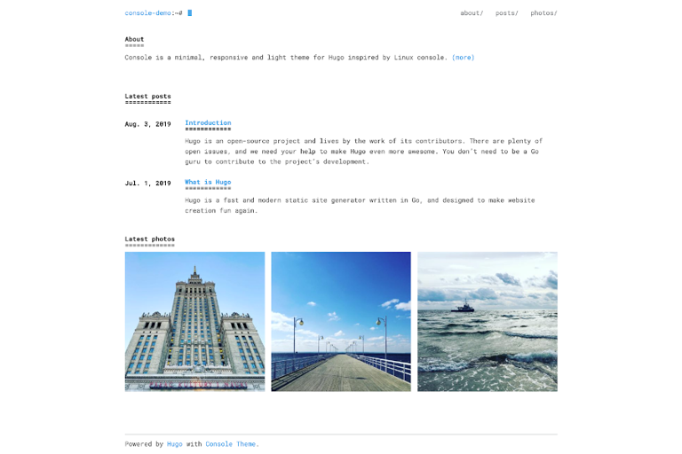 Complete List | Hugo Themes