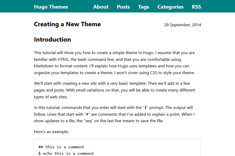 blog | Hugo Themes