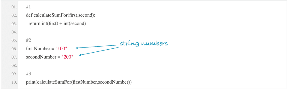Python Tutorial To Calculate The Sum Of Two String Numbers Codevscolor
