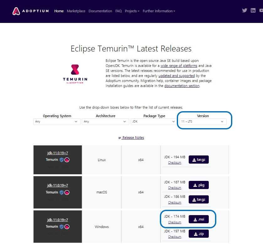 JDK 1.8, JDK 11 설치 및 환경변수 설정 방법 - Snug Archive