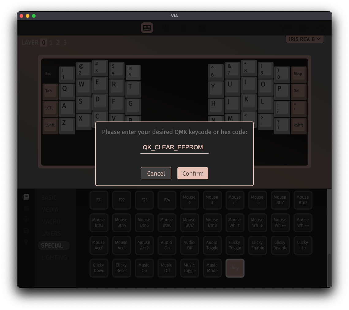 Resetting/Clearing EEPROM | Keebio Documentation