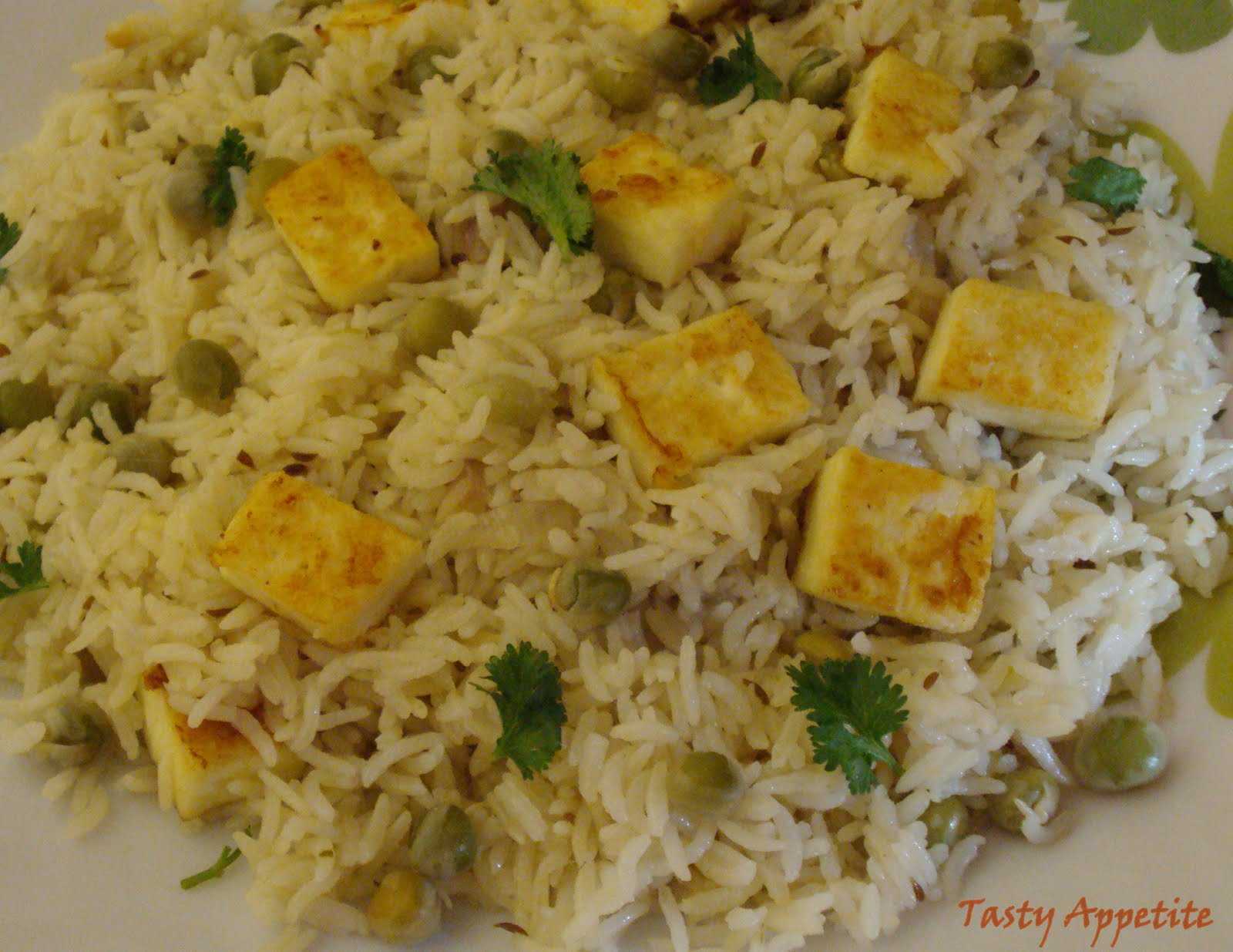 Matar Paneer Pulao | Paneer Peas Pulao | Tasty Appetite
