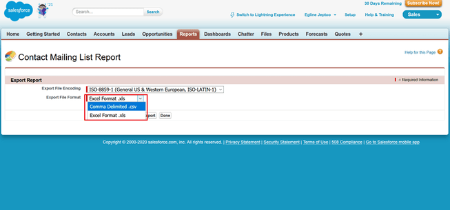 How To Export Contacts From Salesforce - Covve