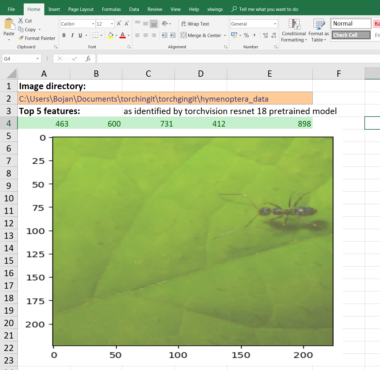 Using Pytorch From Microsoft Excel B Nikolic Software And Computing Blog 