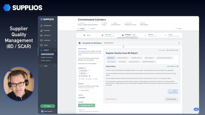 Supplios Platform Demo - Supplios