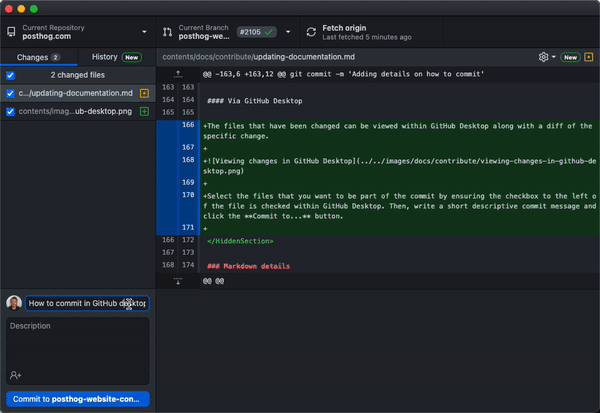 Developing the website - Handbook - PostHog