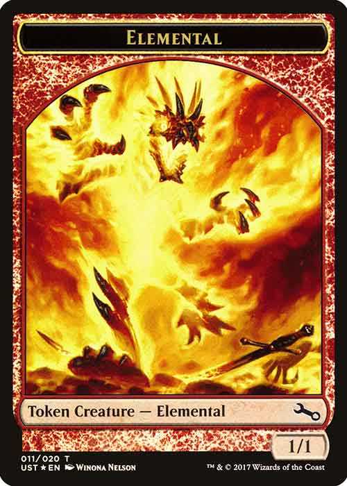 1/1 Red Elemental Creature Token | MTG.onl Tokens
